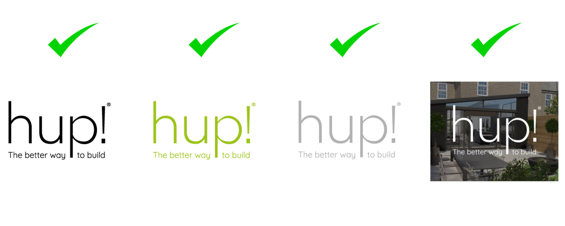 hup! brand guidelines | Ultraframe Trade
