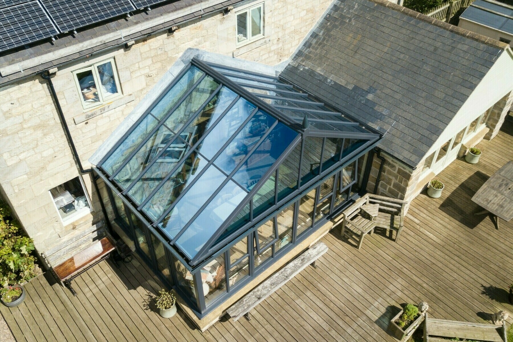 Glass Roof Extension | Pitched Glass Roof Extension | Ultraframe