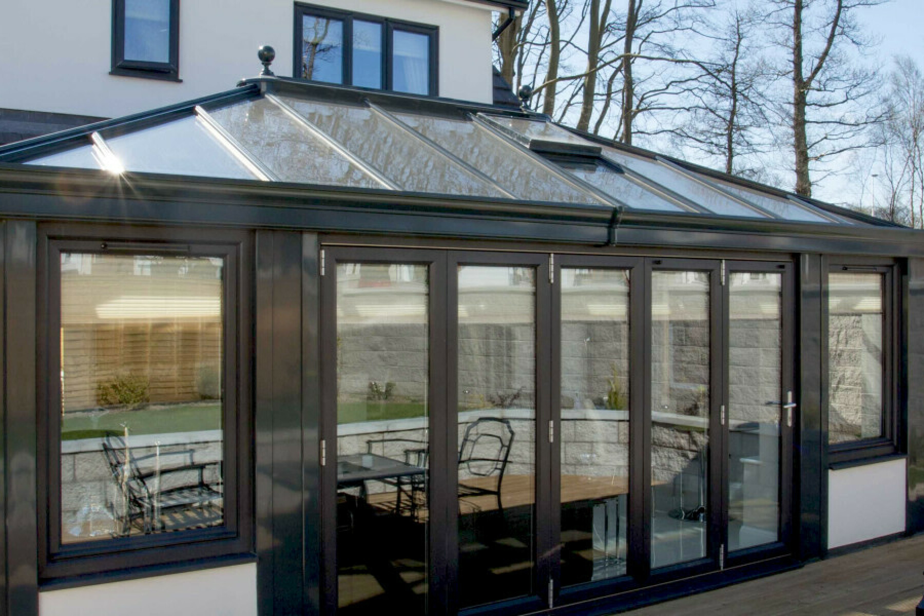 Glass Box Extension | Modern Glass Conservatory Cost | Ultraframe